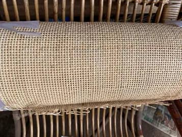 Open weave rattan square webbing